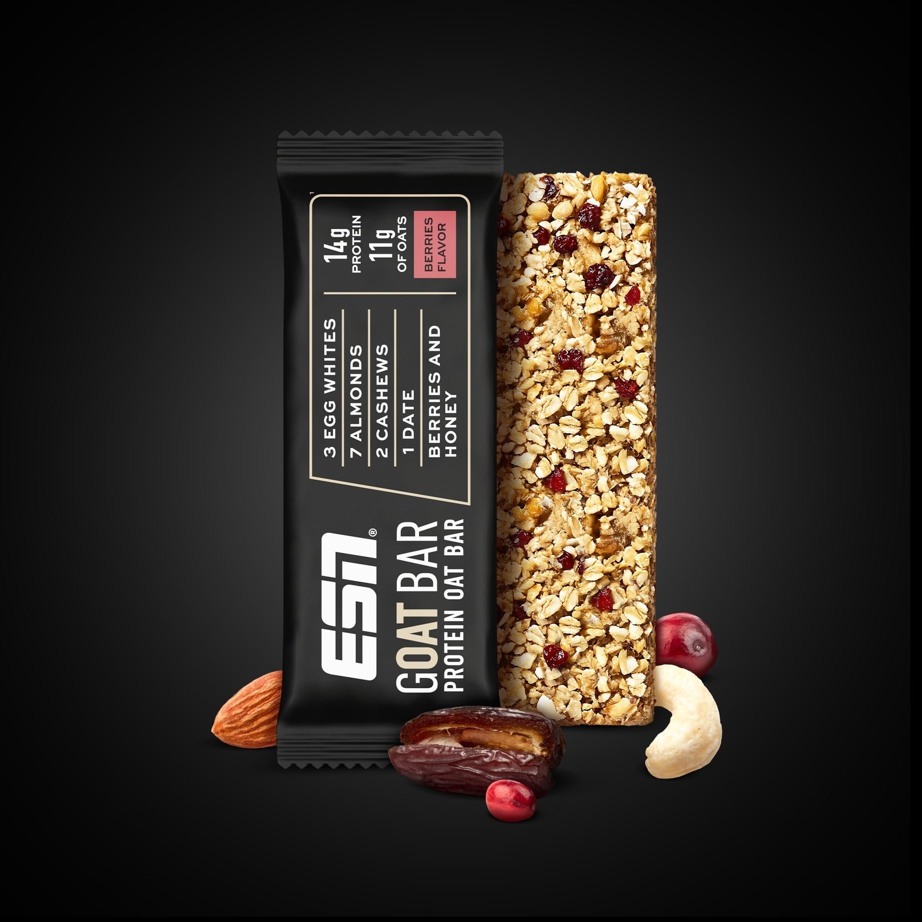 Müsliriegel GOAT Bar kaufen | Protein-Porridge für unterwegs – ESN