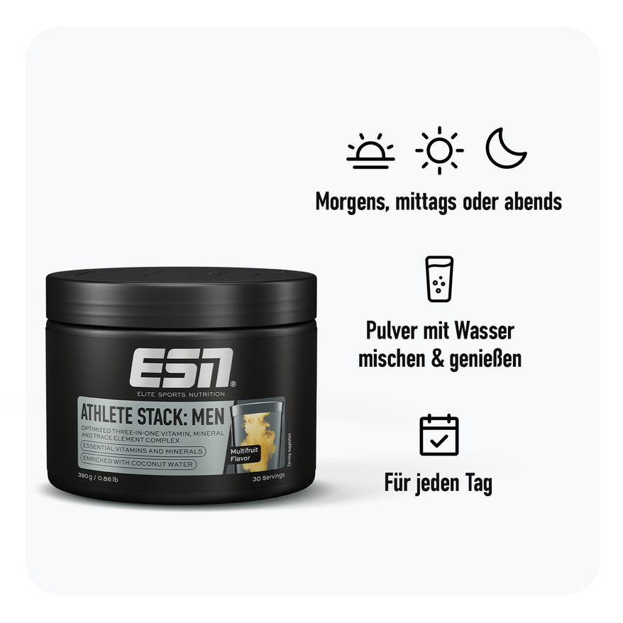 ESN Athlete Stack Men Pulver kaufen | 390g Dose