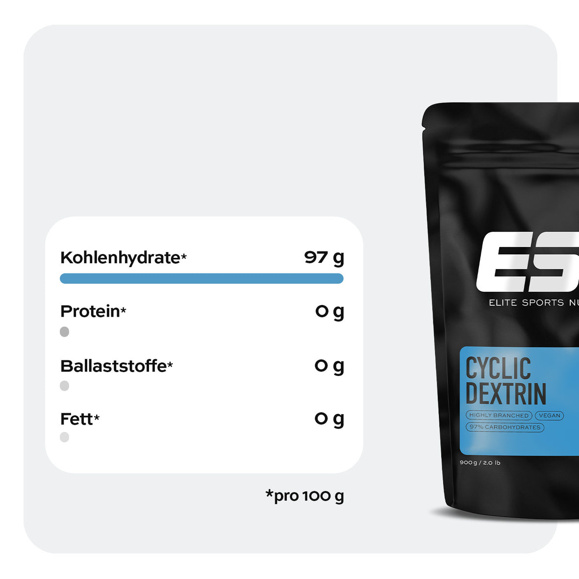Kohlenhydrate Pulver Dextrin von ESN | 900g