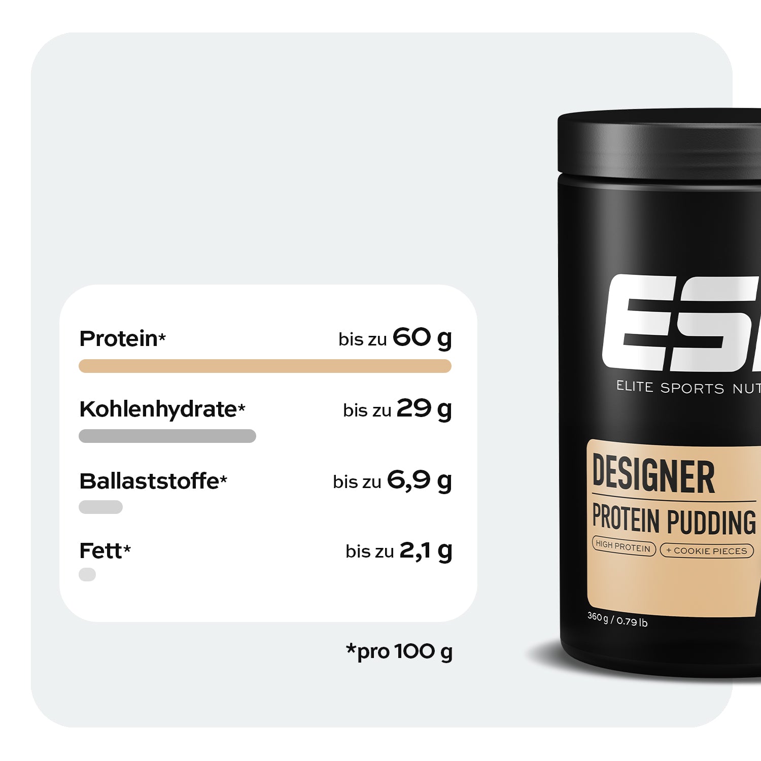 Designer High Protein Pudding kaufen | 360g (12 Portionen) – ESN