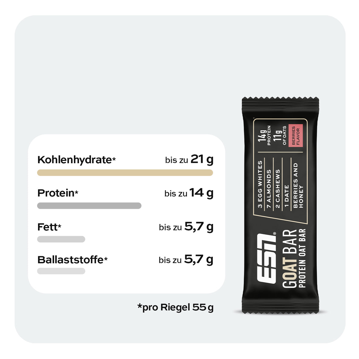 Müsliriegel GOAT Bar kaufen | Protein-Porridge für unterwegs – ESN
