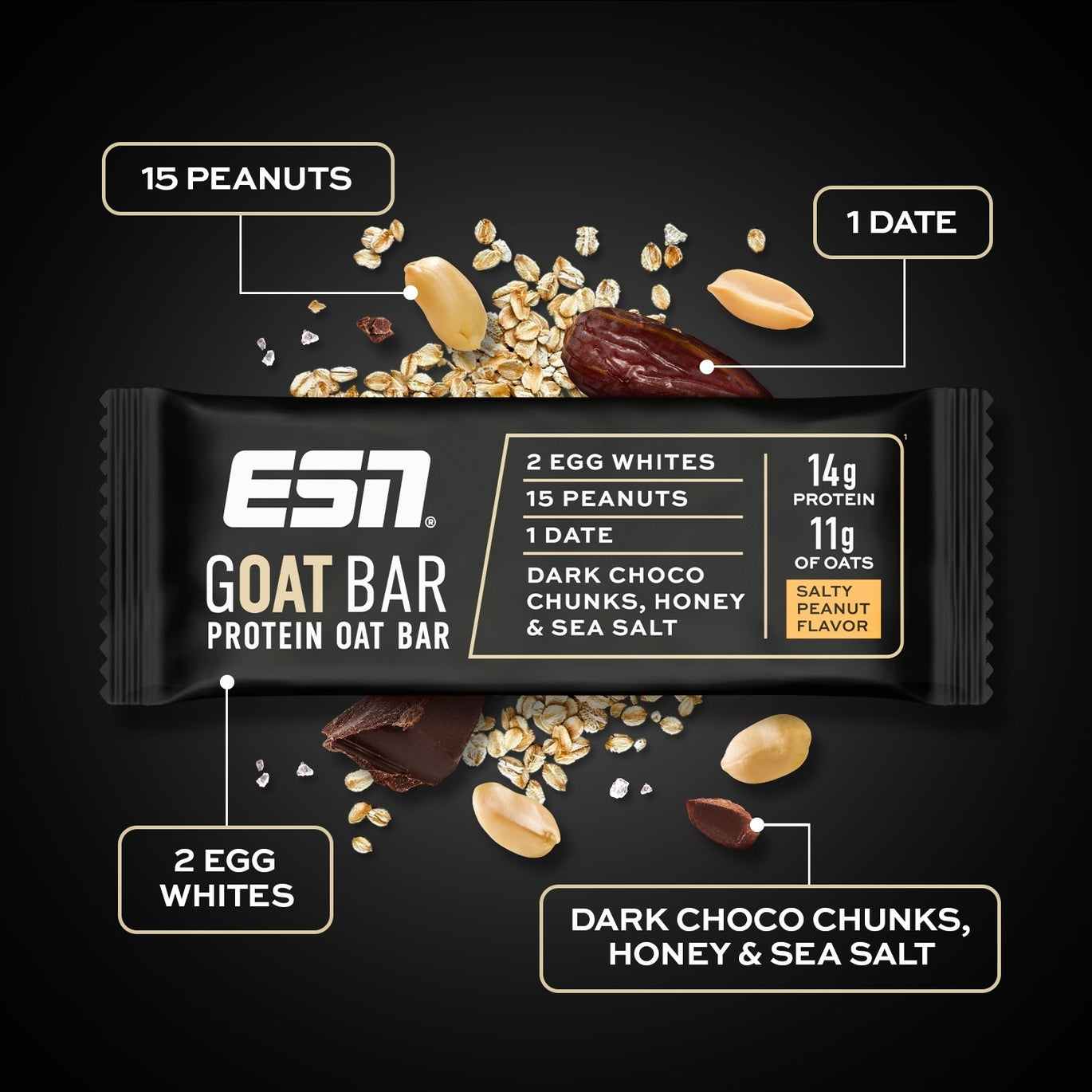 Müsliriegel GOAT Bar kaufen | Protein-Porridge für unterwegs – ESN
